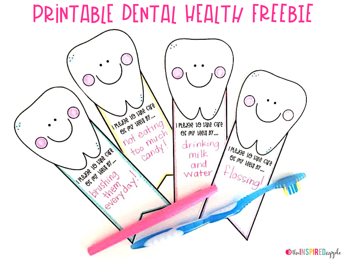 Dental Health Activity and FREE printable! - Babbling Abby