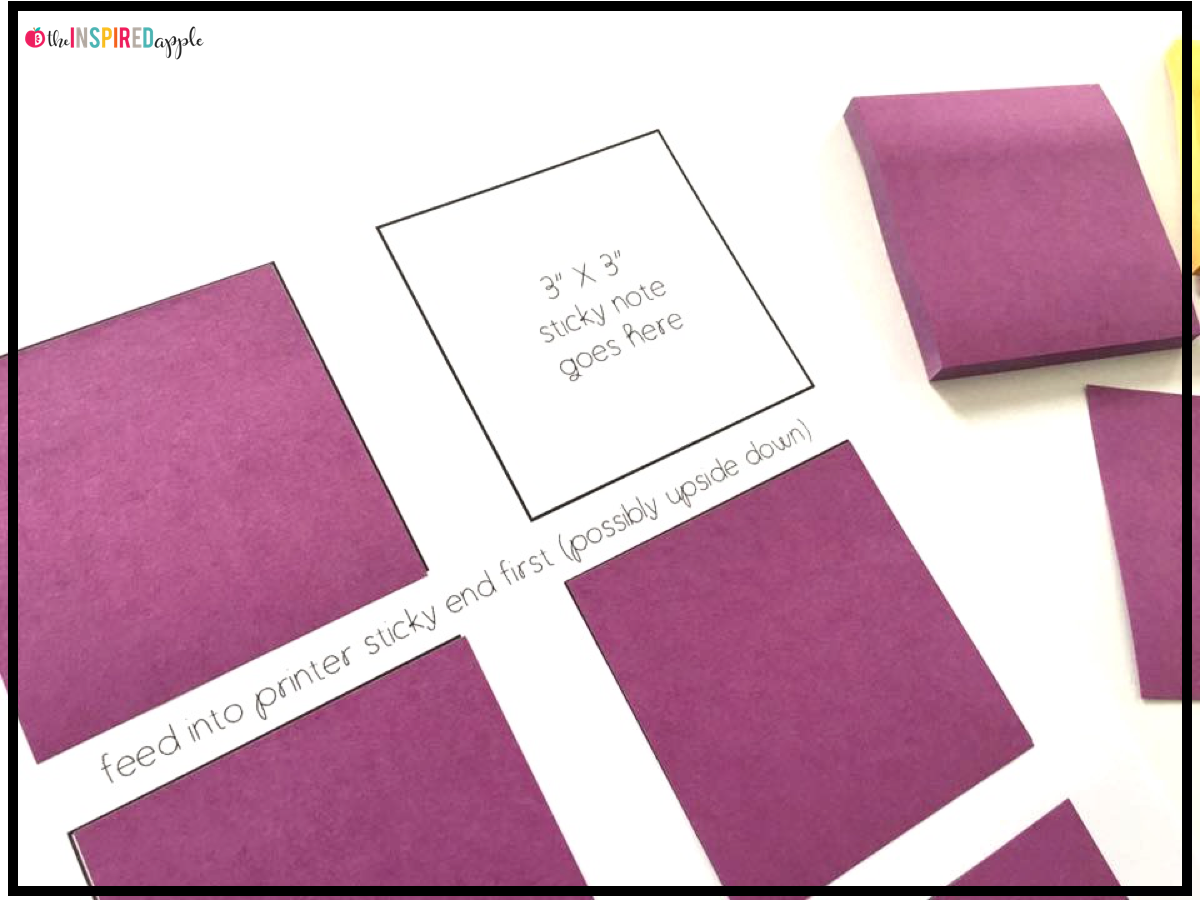 How to Print On Post-It Notes Tutorial - Babbling Abby