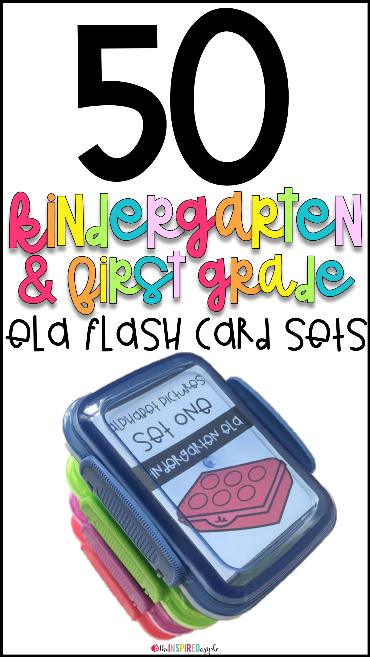 Kindergarten and First Grade ELA Flashcards - Babbling Abby