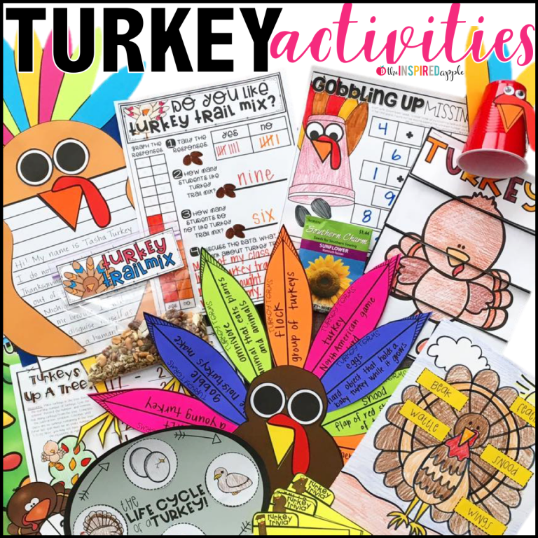 Turkey Activities for the Primary Classroom - Babbling Abby