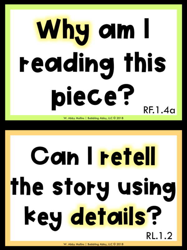 Key Ideas and Details - Questions To Ask While Reading - Babbling Abby