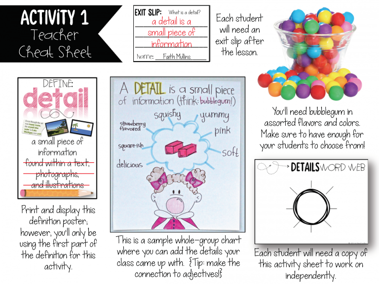 How to Teach Key Details and Main Idea - Babbling Abby