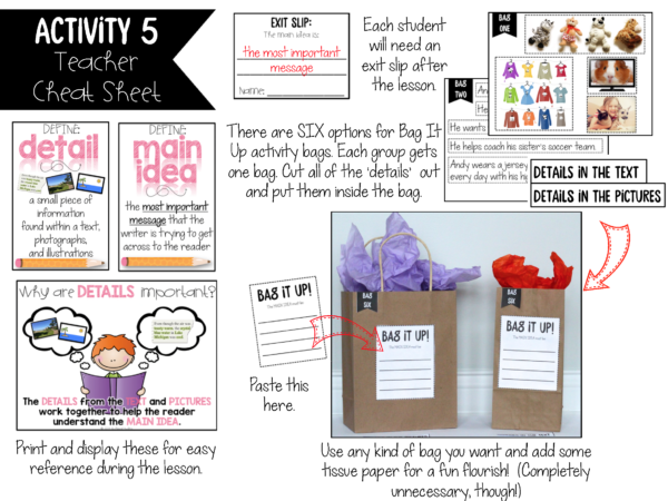 How to Teach Key Details and Main Idea - Babbling Abby