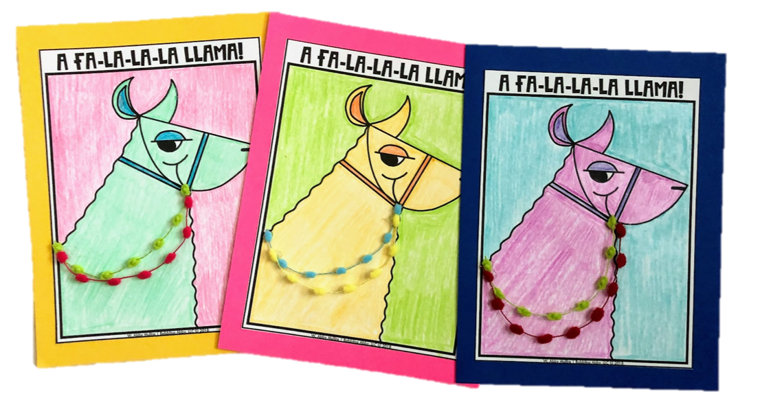 Llama Directed Drawing Activity - Babbling Abby