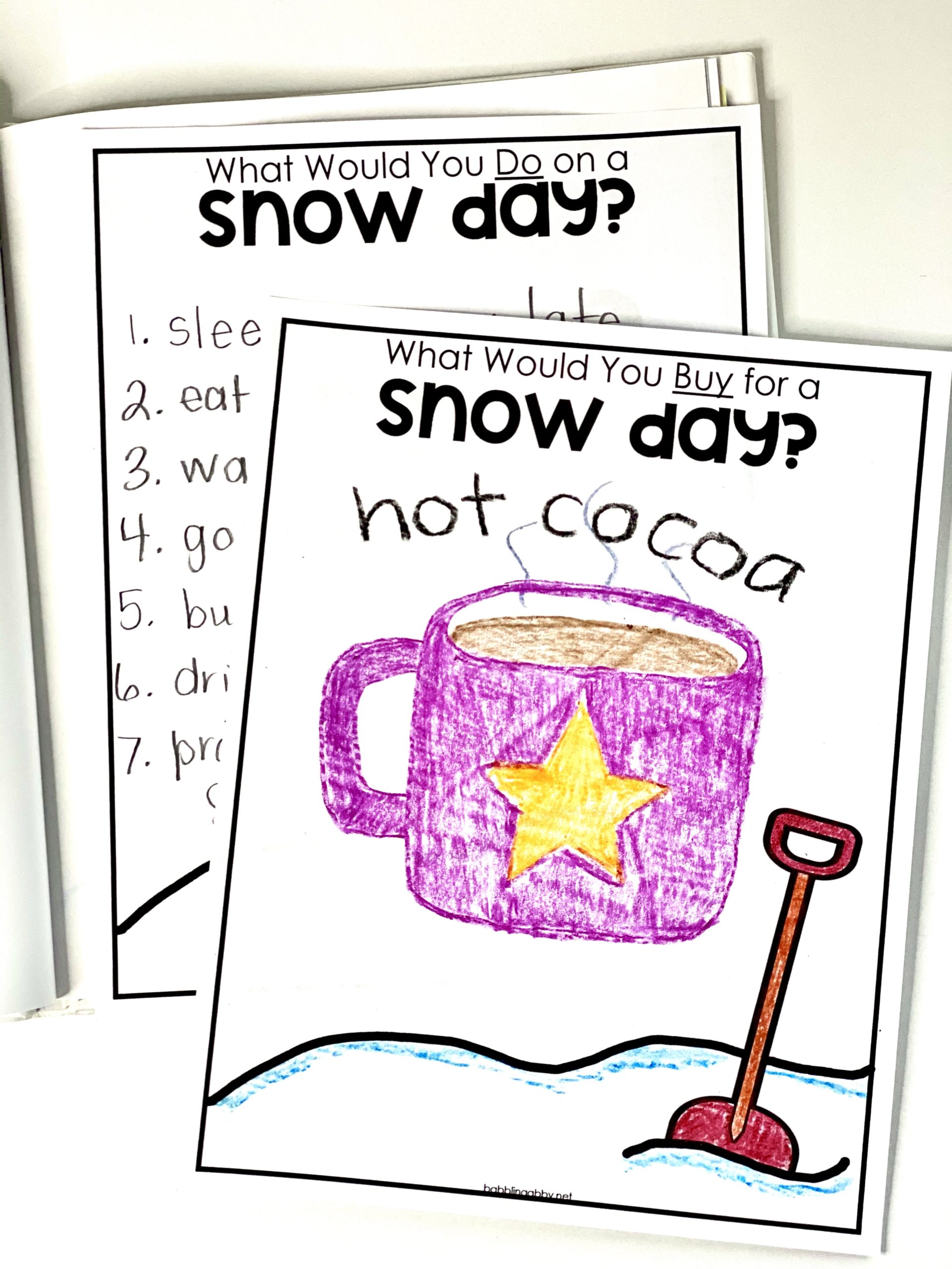 Free Activities for Blizzard by John Rocco - Babbling Abby