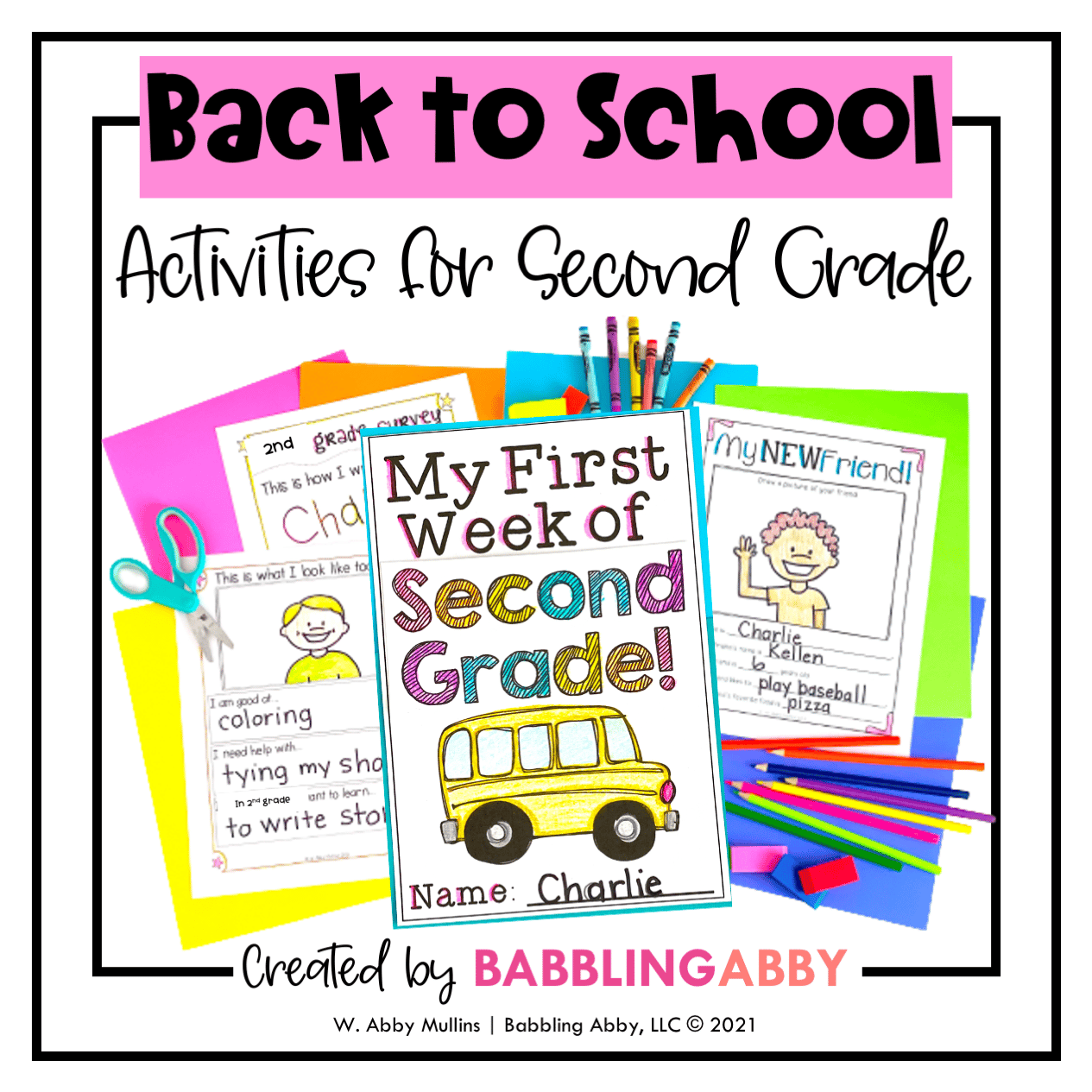 Back to School Second Grade - Babbling Abby