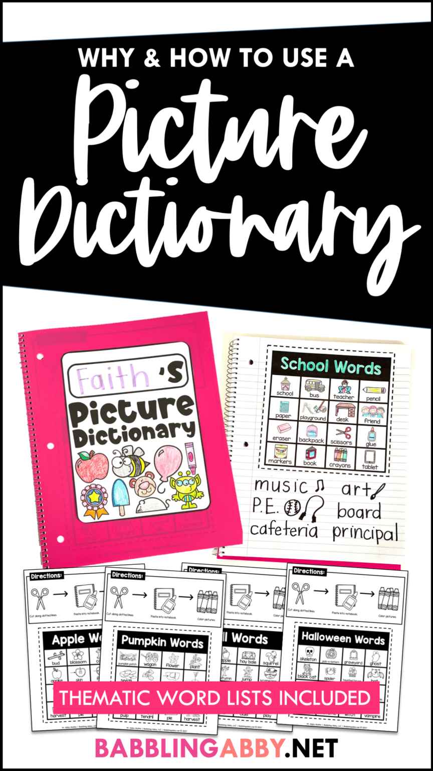 Picture Dictionaries and Why Students Need Them - Babbling Abby