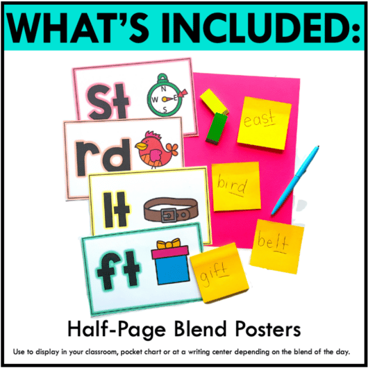 Ending Consonant Blends and Phonics Activities | Kindergarten and First ...