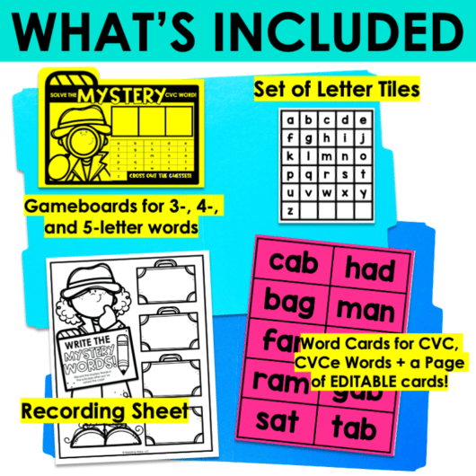 Decoding Phonics Word Work Game for Kindergarten and First Grade ...