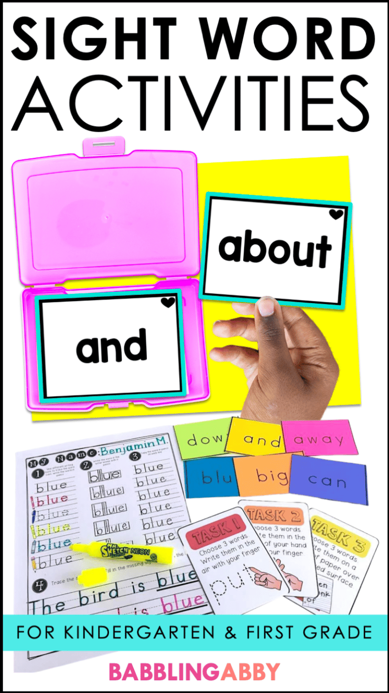 Easy and Fun Sound Discrimination Activity - Babbling Abby