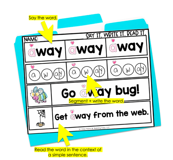 Teaching Heart Words and High Frequency Words - Babbling Abby