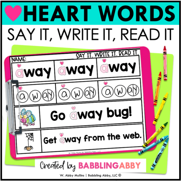 Teaching Heart Words and High Frequency Words - Babbling Abby