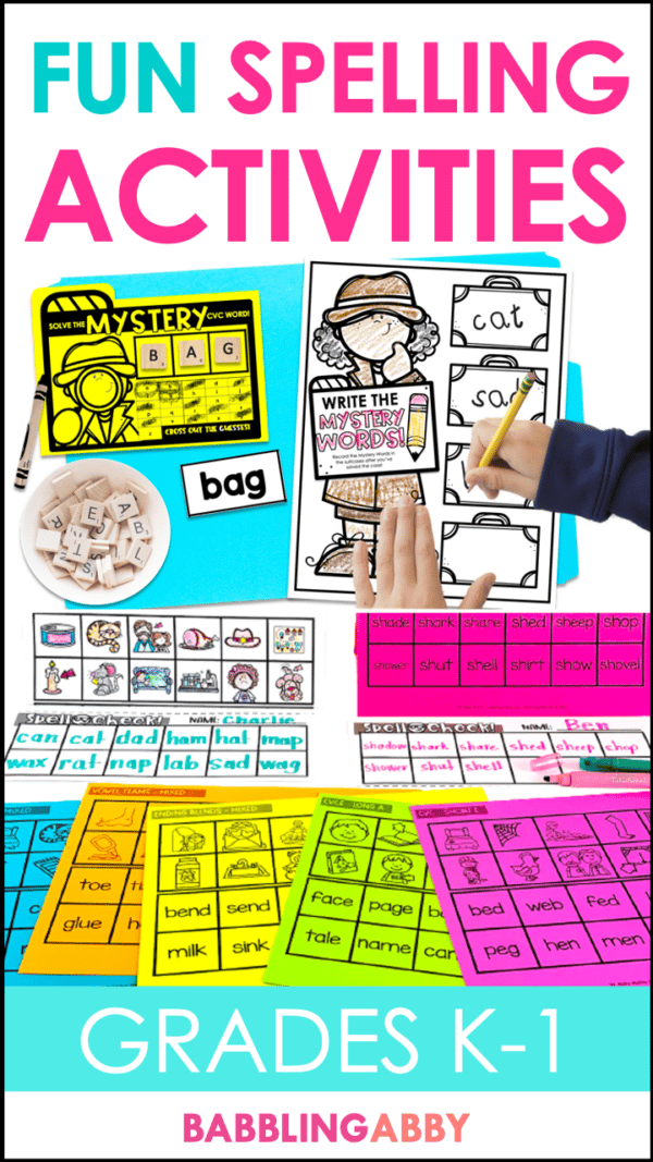 Fun & Easy Spelling Activities for Word Work Centers