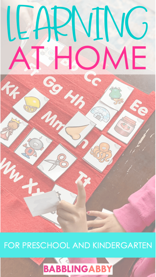 Preschool and Kindergarten Learning at Home - Babbling Abby