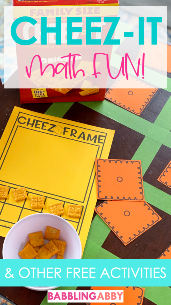 Cheez It Math and Other Free Activities - Babbling Abby
